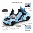 1:32 Alloy Diecast Model Toys Car Doors Opened with Sound Light Pull ...