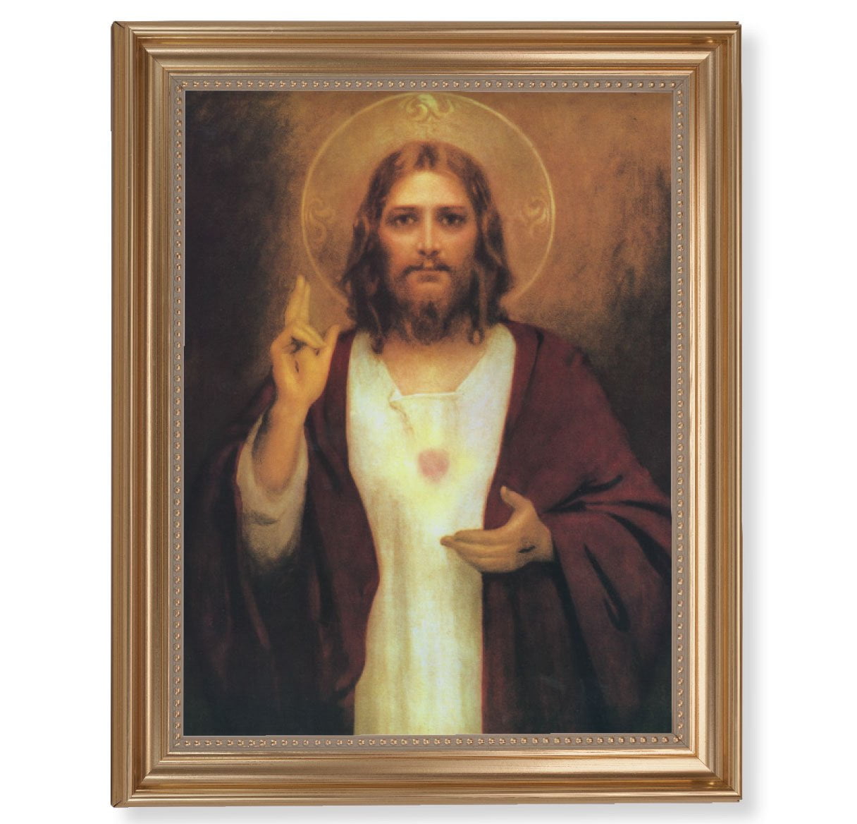 Sacred Heart of Jesus Picture Framed Wall Art Decor, Extra Large ...