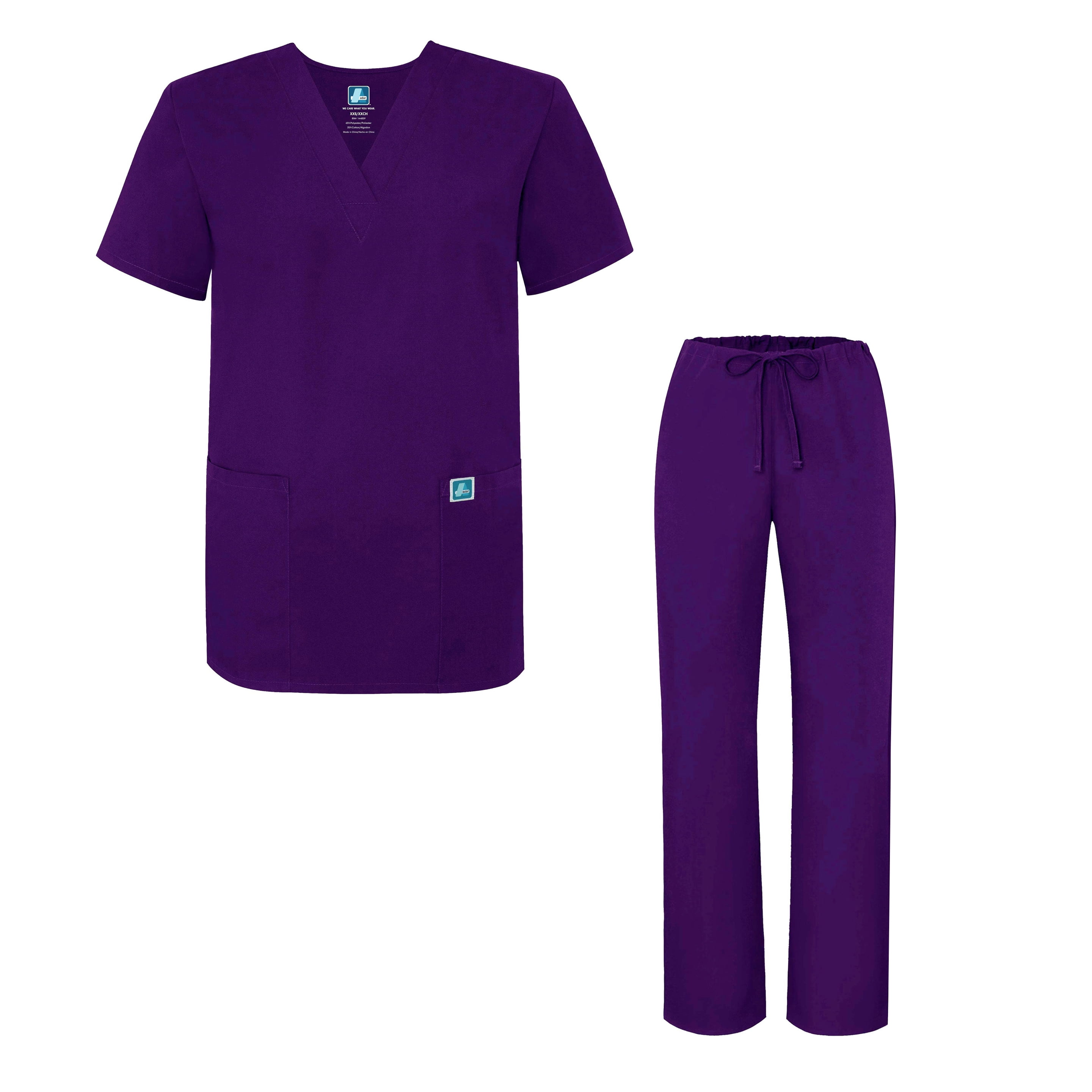 Adar Universal Medical Scrubs Set Medical Uniforms - Unisex Fit - 701 ...