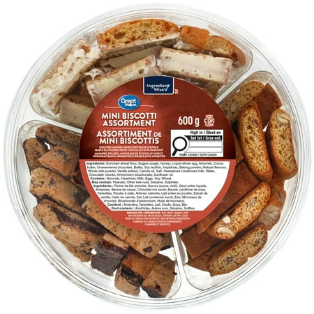 Great Value Mini Biscotti Assortment, 600 g - Walmart.ca
