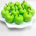 20pcs Plastic Artificial-Apples Fruits Lifelike Kitchen Fake Fruit Home ...