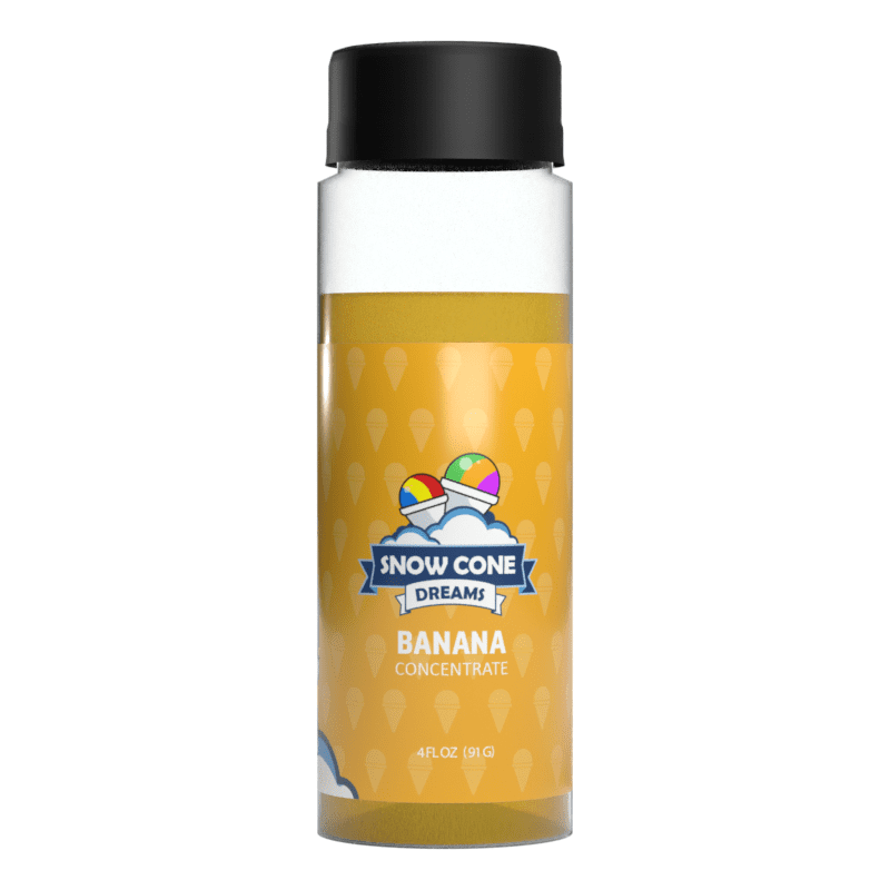 Banana Snow Cone and Shaved Ice Flavor Concentrate | 4oz | Add Sugar ...