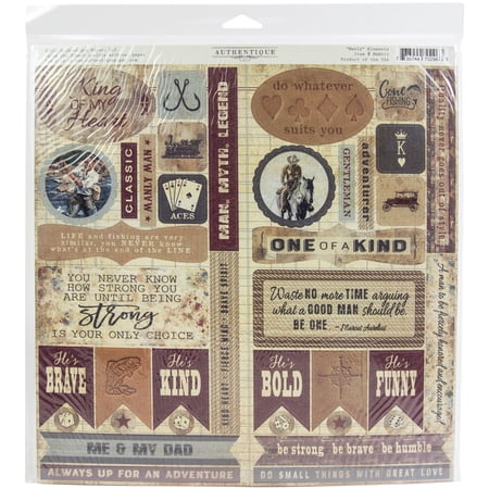 Authentique Collection Kit 12"X12"-Manly | Walmart Canada
