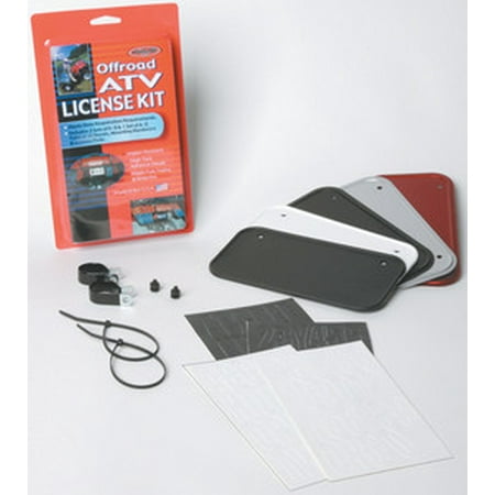 ATV LICENSE PLATE WHITE KIT - Walmart.com