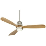 52" Casa Vieja Delta-Wing DC Modern 3 Blade Indoor Ceiling Fan with LED ...