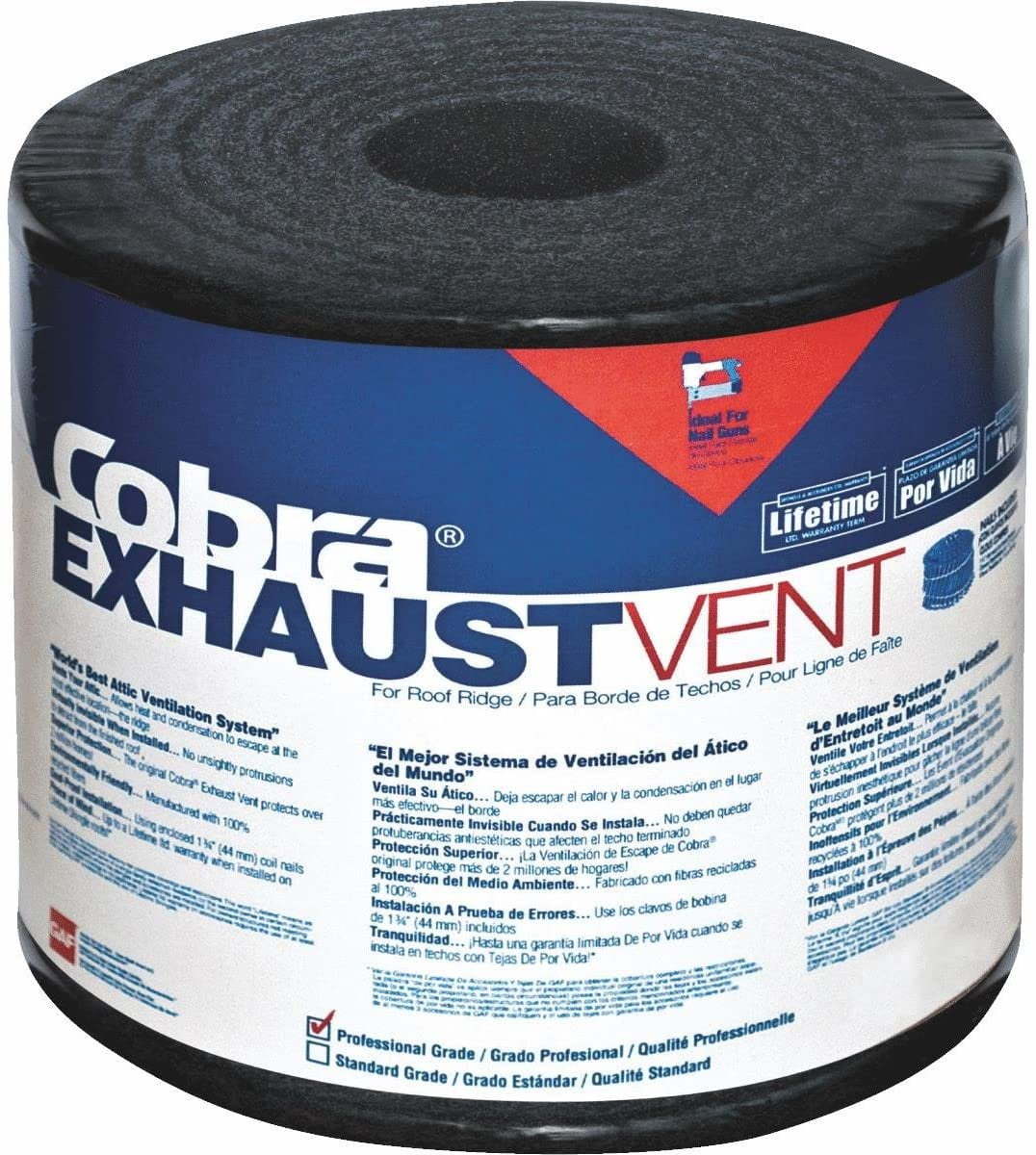 50' Cobra Rolled Ridge Vent - Walmart.com