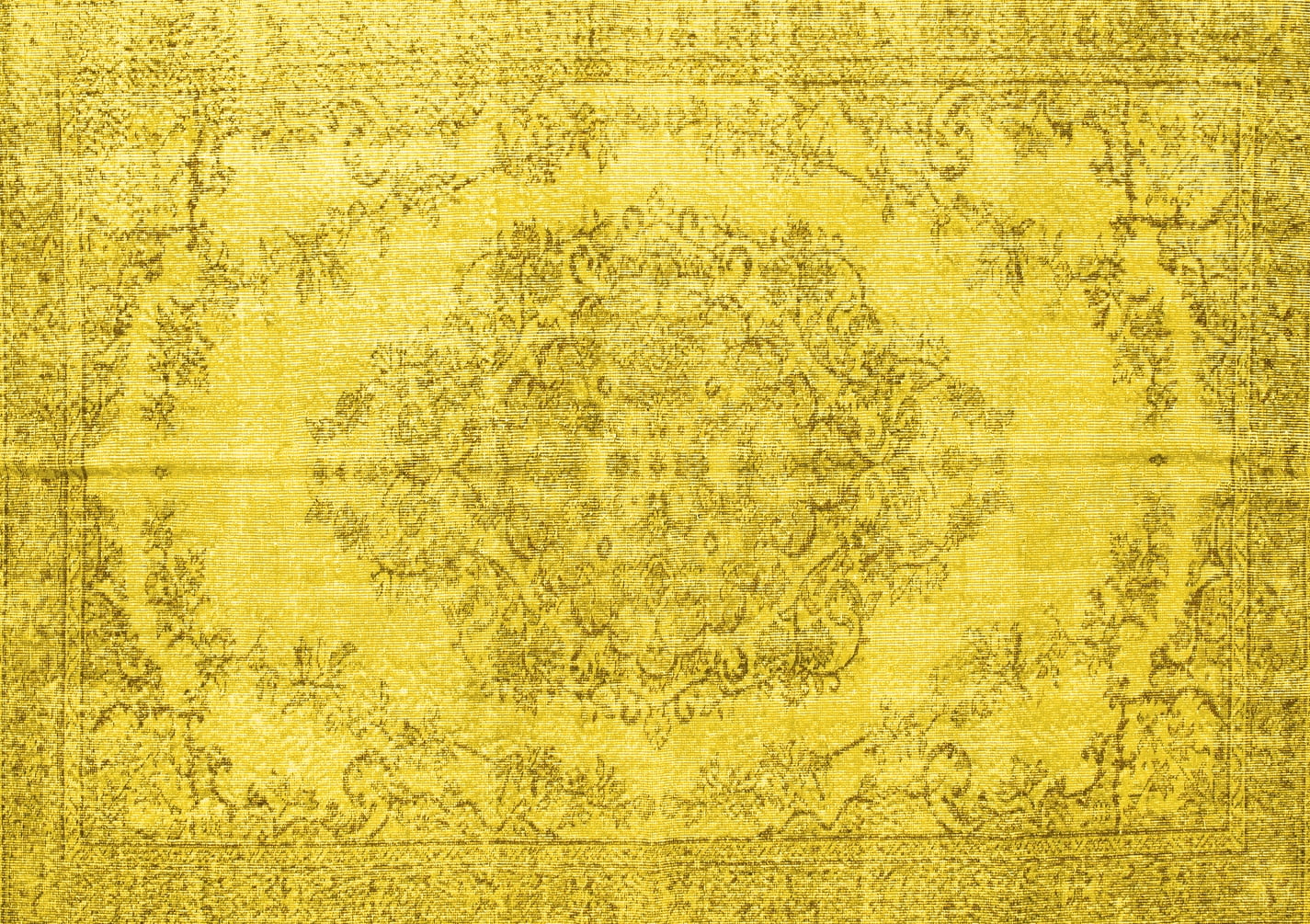 Ahgly Company Indoor Rectangle Persian Yellow Traditional Area Rugs, 2 ...