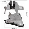 Mini Vacuum Base Vise Portable with 360°Swiveling Head and Powerful ...