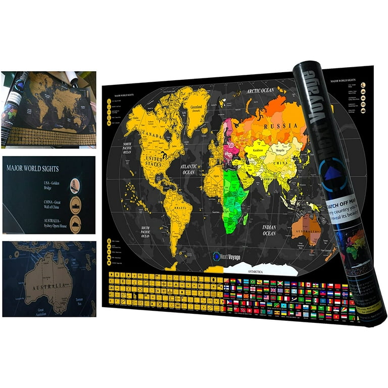 Large World Map Poster