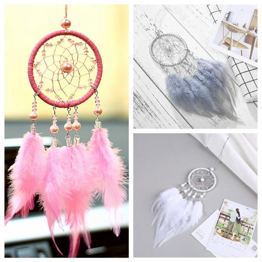 13" Dream Catchers, Boho Traditional Circular Net for Car/Home Wall ...