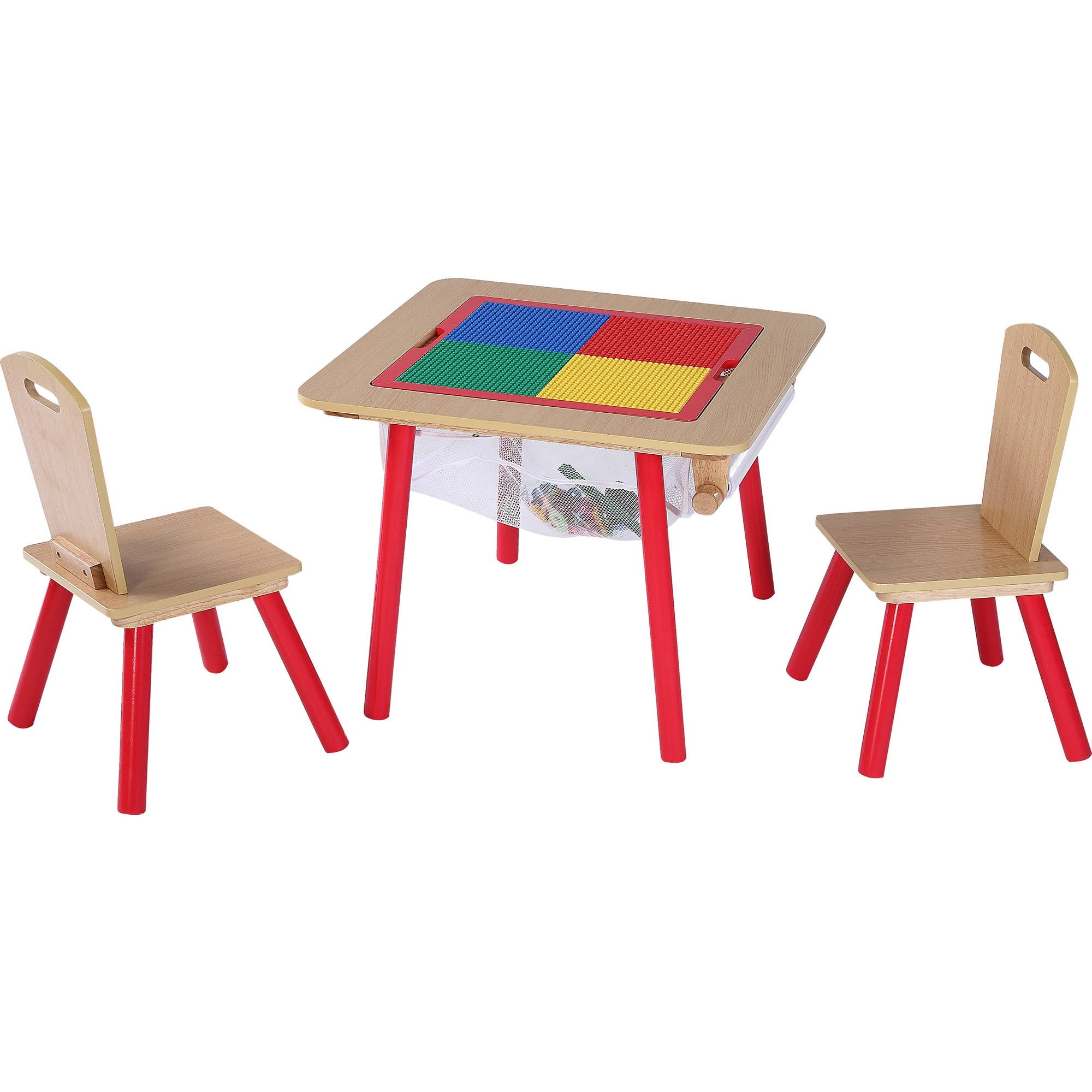 O'Kids 4-in-1 Flip Top Multi-Function Table and Chairs Set, Multiple ...