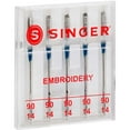 Singer Singer Embroidery Machine Needles 5/Pkg-Size 90 - Walmart.com