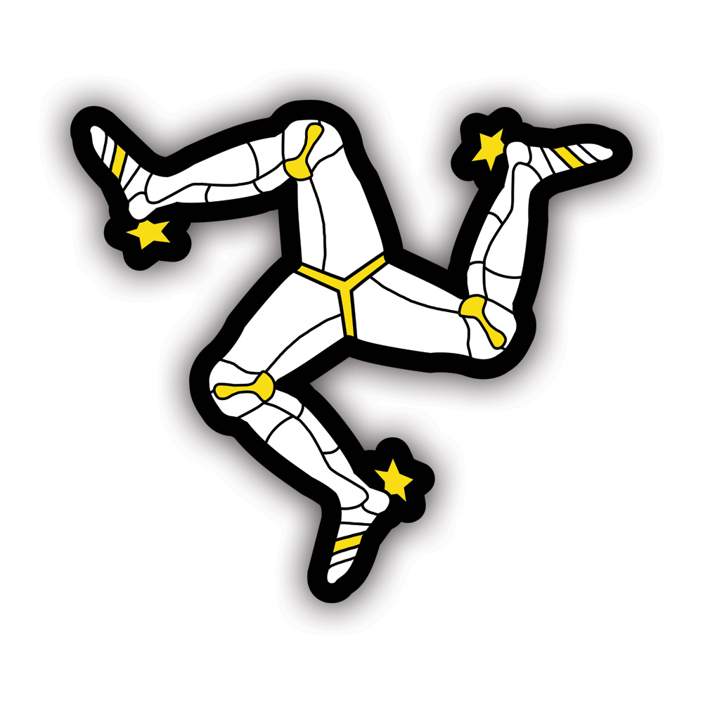 Isle of Man Triskelion Sticker Decal - Self Adhesive Vinyl ...