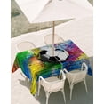 60x102 Inch Outdoor Tablecloth with Umbrella Hole Zipper Rectangle ...