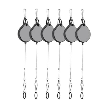six packs Portable Cable Management Ceiling Pulley System Heavy Duty ...