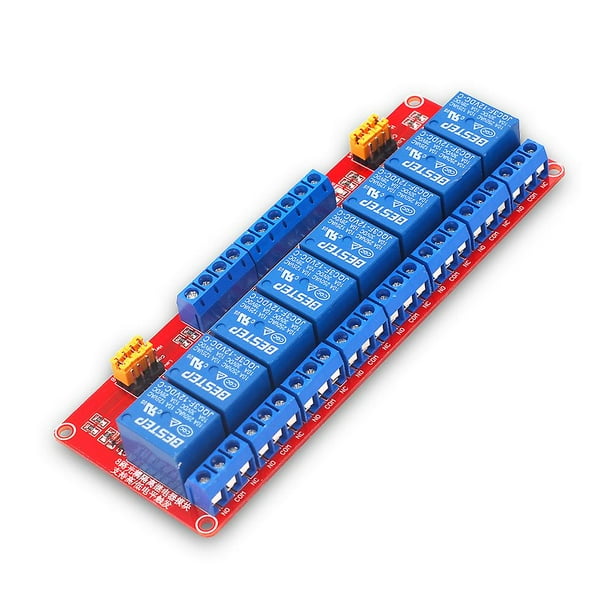 Red Version 8-way With Optocoupler Isolation High And Low Level Trigger ...