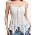Camisole for Women Trendy V Neck Lace Tank Tops with Front Tie Vintage ...