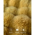 Bubble Dark Yellow Throw Blanket, Faux Plush 50x60 Inches for Couch ...