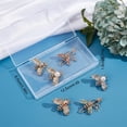 6Pcs 6 Style Bee Shape Enamel Pin Brooches with Rhinestone Alloy Badge ...