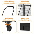 Shopping Cart with open door,Grocery Cart on Wheels, Foldable Utility ...