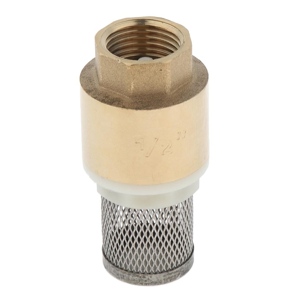 Brass Foot Valve Mesh Check Valve With Strainer Filter, Installed at or ...