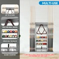 GSE Games & Sports Expert Pool Cue Stick Hanging Wall Mounting Rack ...