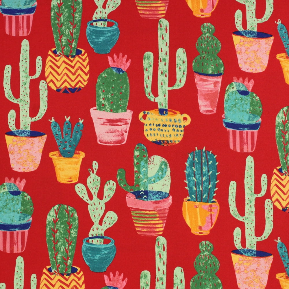 Berkshire Home Polyester 54" Indoor/Outdoor Cactus Red Fabric, per Yard ...
