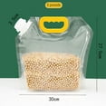 Grains and Cereals Storage Bag Transparent Self-Standing Suction Nozzle ...