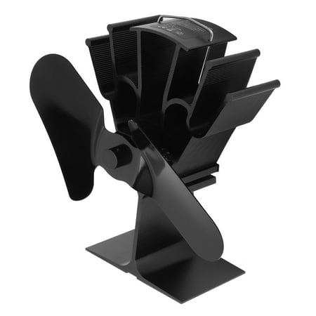 Wood Fireplace Fan, 2 Blade 180-210cfm Air 25dB Low Noise Battery Free ...