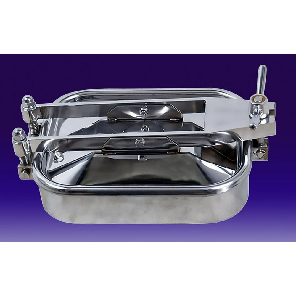 430*330mm Stainless Steel Rectangular Manhole Cover Tank Door #020069 ...
