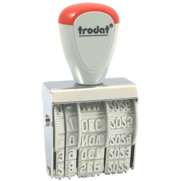 Trodat 1020 Manual Date Stamp, 12 Year, 5mm Character Size, French ...