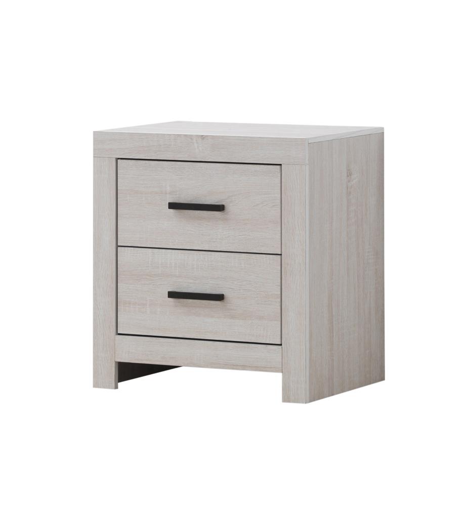 Brantford 2-drawer Nightstand Coastal White - Walmart.com