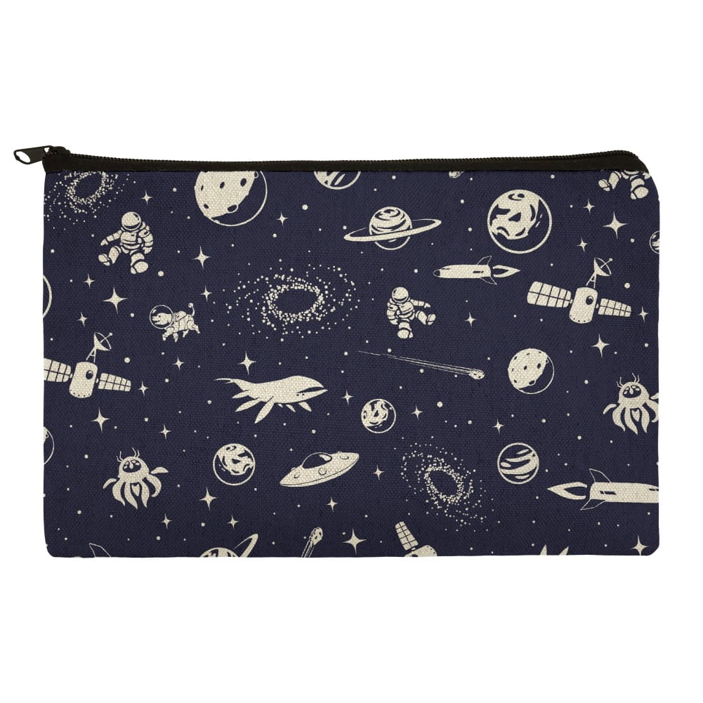 Space Pattern with Stars Planets Aliens Astronauts Spaceships Dogs ...