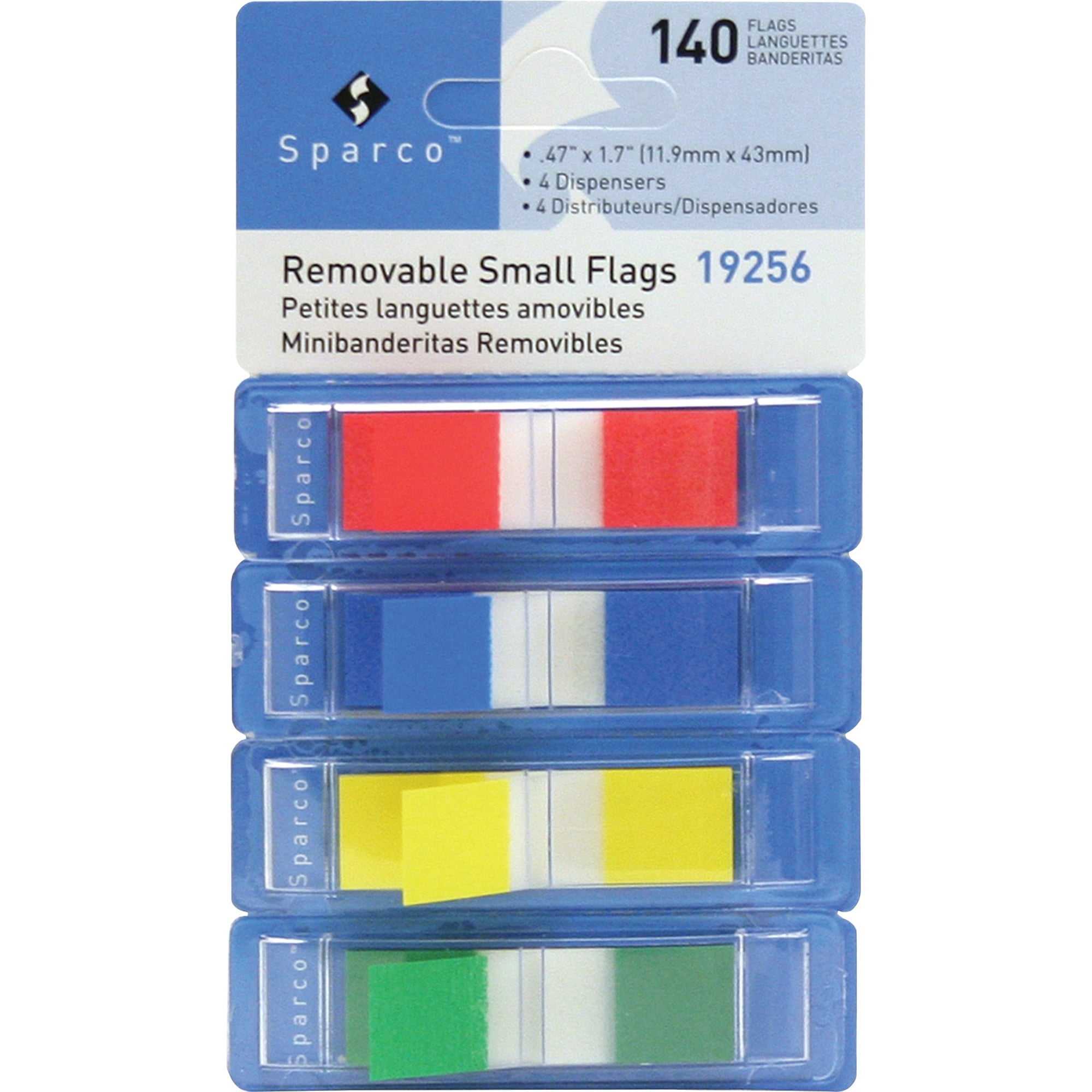 Sparco, SPR19256, Pop-up Removable Small Flags, 140 / Pack, Assorted ...