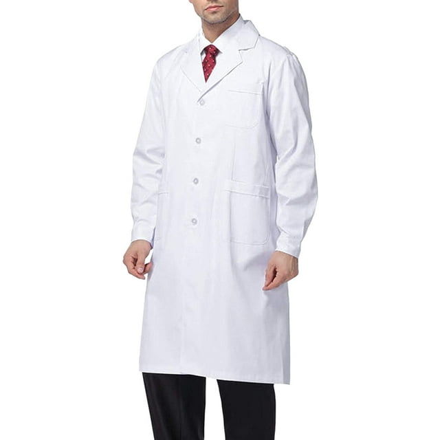 Professional Scrubs White Lab Coats for Women & Men, Classic Medical ...