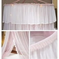 ANHXN Bed Canopy Princess for Girls,Bed Canopy Curtain Double Layer ...