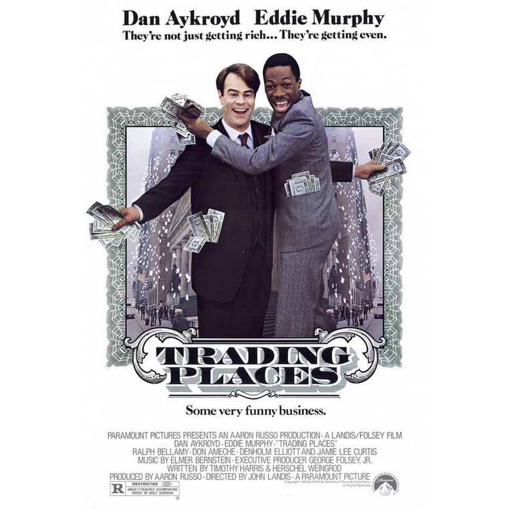 Trading Places Movie POSTER 27" x 40" Style A - Walmart.com - Walmart.com