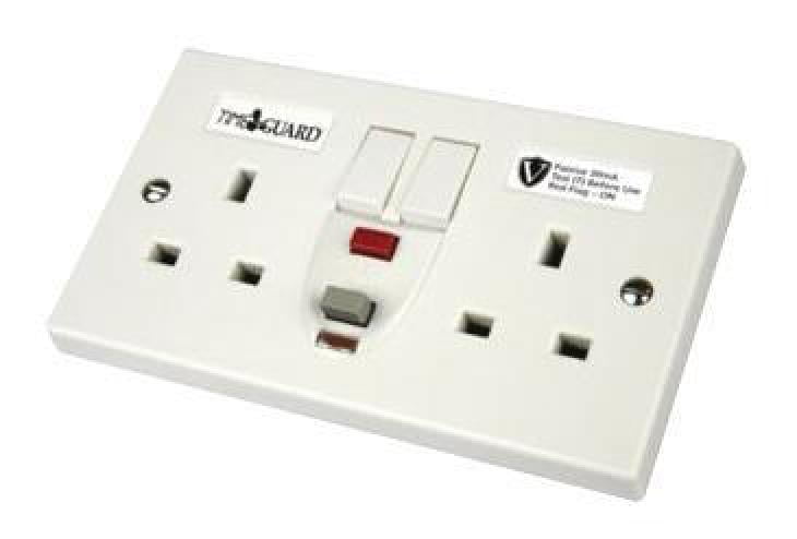 TIMEGUARD - 13A RCD Double Switched Socket, Passive - Walmart.com