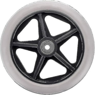 Medline 3" Wheels For Walkers, Rubber Fixed, 8 Holes - Walmart.com