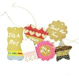 Wrapables® 50 Gift Tags/Kraft Scalloped Edge Hang Tags with Free Cut ...