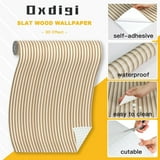 Oxdigi Wooden Slat Peel and Stick Wallpaper - Self-Adhesive Contact ...