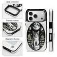 Cat Moon Phases Tattoo Design Leather Wallet Case for iPhone 12 Pro ...