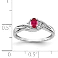 Primal Gold 14 Karat White Gold Composite Ruby and Diamond Ring ...