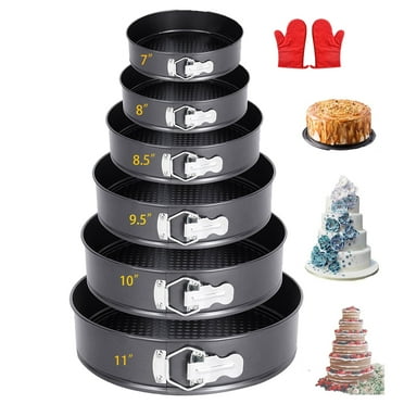 3-Piece Square Springform Cake Pan Set Nonstick Removable Bottom For ...