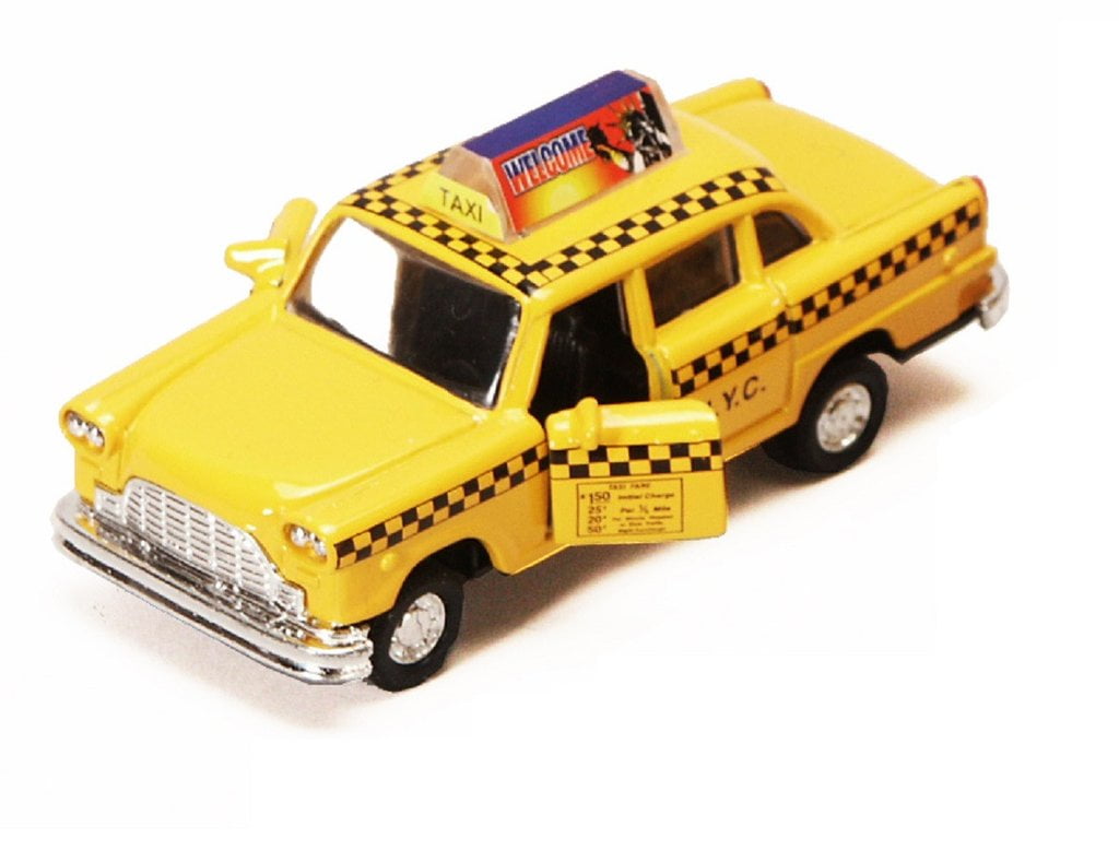 Diecast Classic NYC Taxi Cab with Pullback Action (NO BOX) - Walmart.com