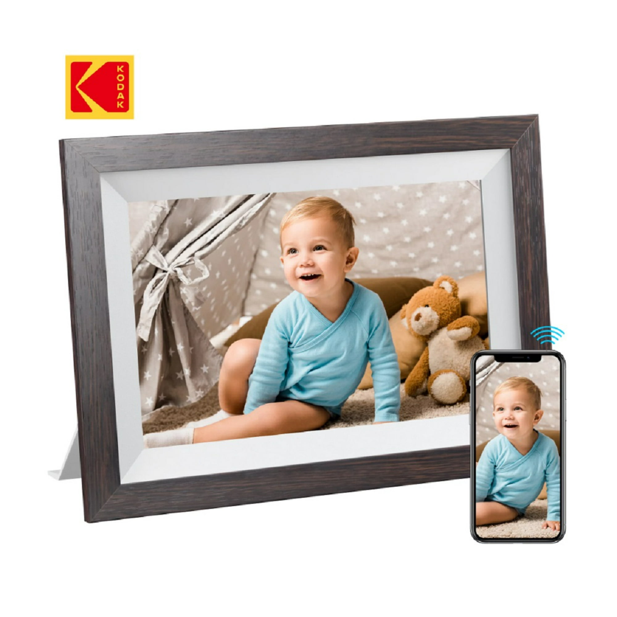 Click here for Refurbished Kodak 1012w 10-Inch Solid Wood Wifi Di... prices