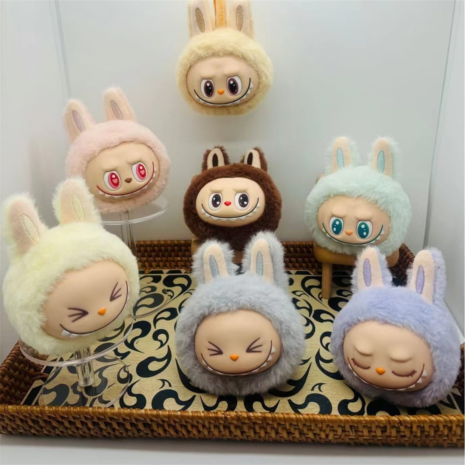 1PC POP MART Labubu Plush Toys Labubu Tasty Macaron Peluches Llavero ...