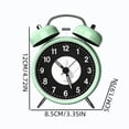 Classic Round Alarm Clock with Low Light Visible Face and Battery ...