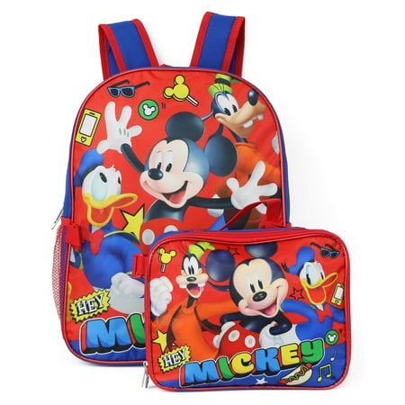 Mickey Mouse 16" Backpack W/ Detachable Lunch Box | Walmart Canada