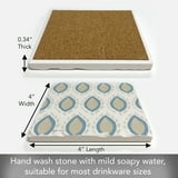 CounterArt "Coastal Flare" 1 Pack Absorbent Stone Tumbled Tile Coaster ...